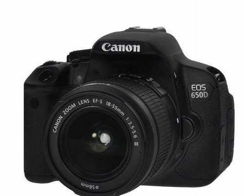Фотоаппарат зеркальный Canon EOS 650D