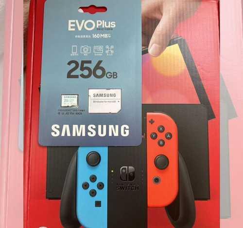 Nintendo switch oled прошитая плюс Samsung evo 256