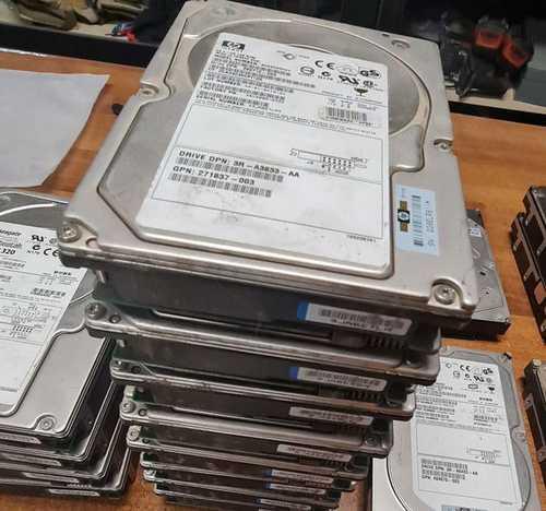 Scsi HDD разные HP Seagate hitachi