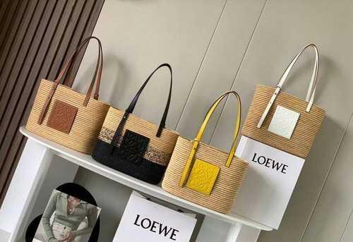 Сумка плетеная Loewe Anagram рафия премиум