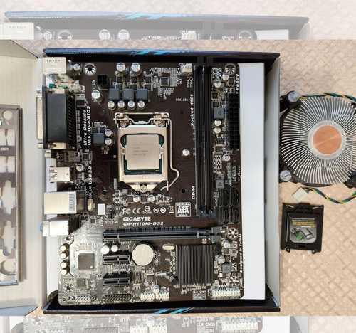 Не стартует Gigabyte GA-H110M-DS2 + G4400 + cooler