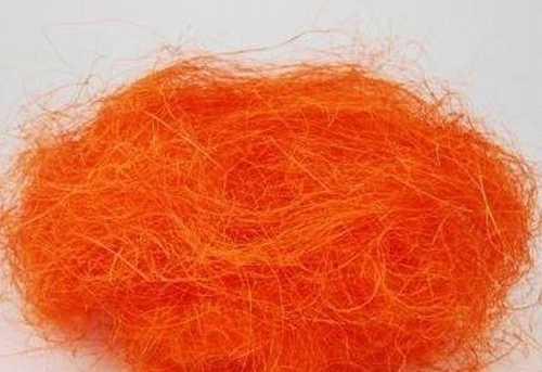 Наполнитель сизалевое волокно, 40-45 г. Цвет оранж