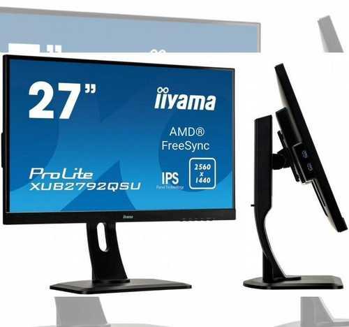 Монитор iiyama 27 pl2792q 2K 2560x1440 lPS