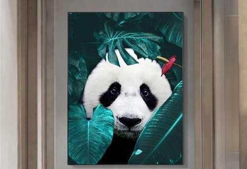 Картина маслом панда