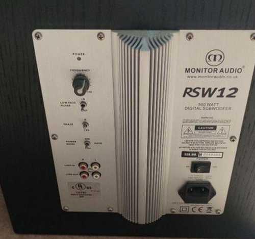 Сабвуфер monitor audio rsw12