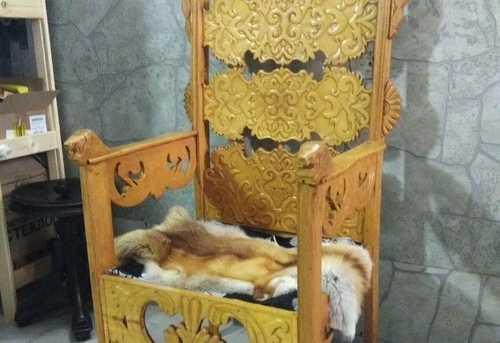 Кресло трон ручная работа
