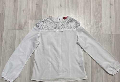 Блузка белая школьная для девочки р-р152