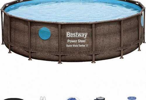Каркасный бассейн Bestway Power Steel Swim Vista