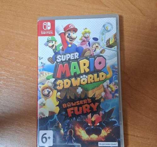 Картридж Super Mario 3D world с дополнением