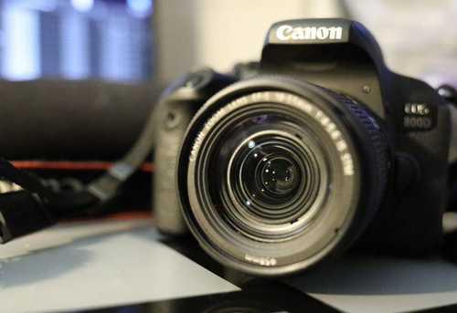 Зеркальный фотоаппарат Canon EOS 800d kit