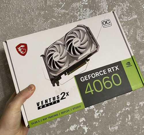 Видеокарта MSI RTX 4060 ventus white 2X 8GB OC