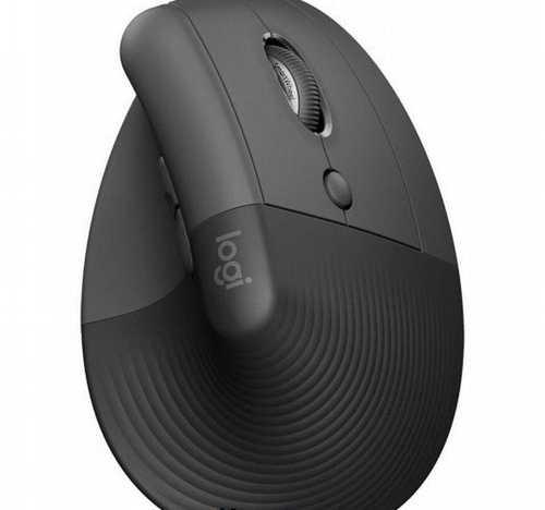 Logitech Lift графитовый оптическая (4000dpi) silent беспроводная BT/Radio USB для ноутбука (5but)