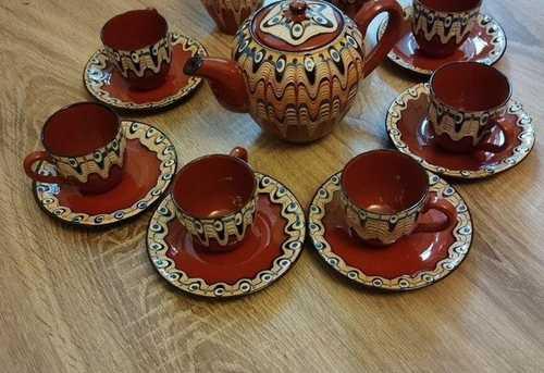 Сервиз кофейный керамика Болгария времен СССР