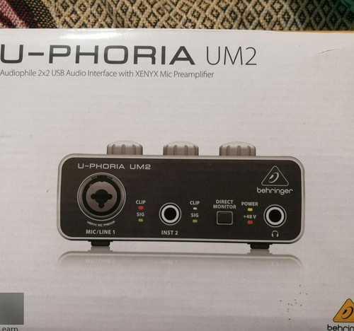 Звуковая карта behringer u phoria um2