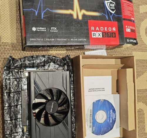 Видеокарта RX 570 4gb ITX Pulse sapphire