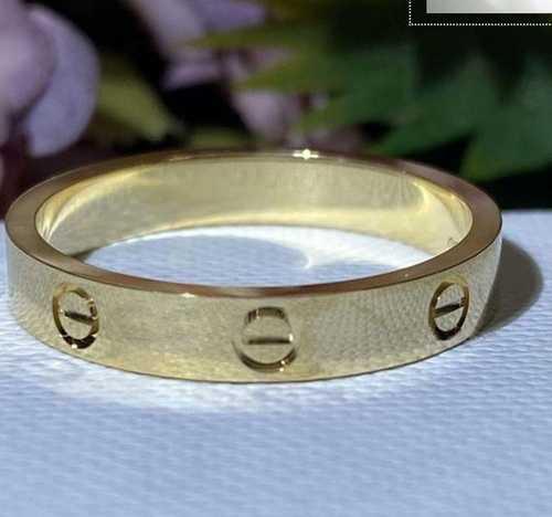Обручальное кольцо Cartier Love желтое золото 0.0118 мм