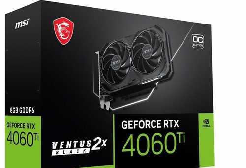 Видеокарта MSI GeForce RTX 4060 Ti ventus 2X black