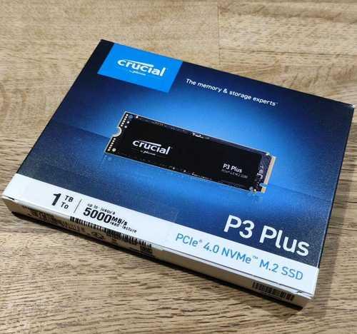 Новый SSD M2 NVMe накопитель Crucial P3  1 Tb