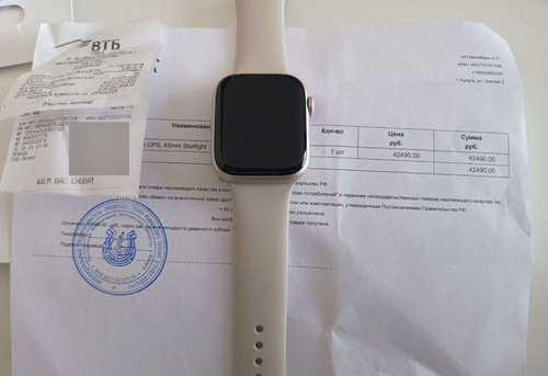 Смарт-часы Apple Watch Series 9 GPS 45mm Starlight