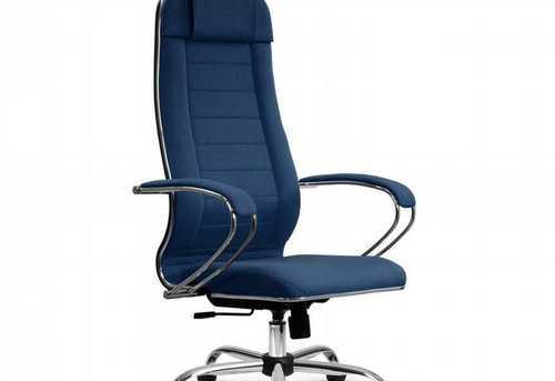 Кресло Метта B 1m 32P/K127, хром, синий (B 1m 32P
