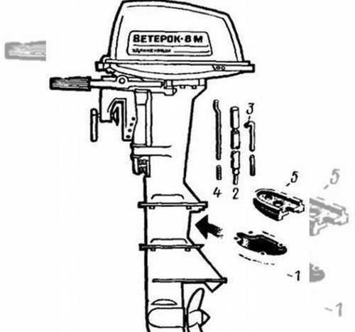 Лодочные моторы,ветерок 8