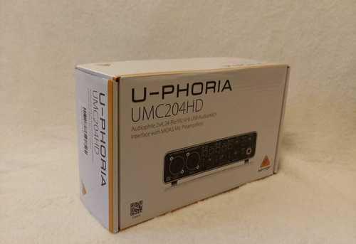 Внешняя звуковая карта Behringer U-topia UMC204HD