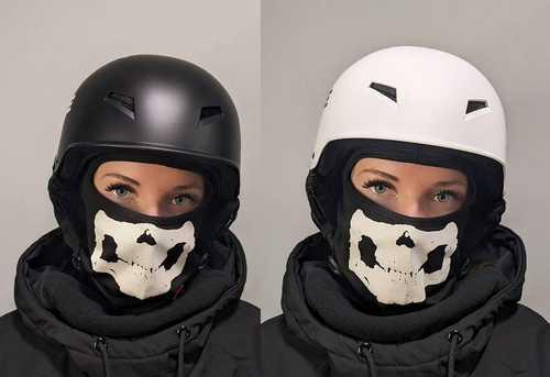 Шлем для сноуборда лыж новый черный белый
