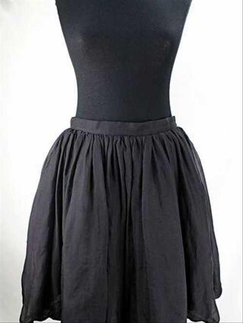 Red Valentino шёлковая юбка, Размер 46 (M), Чёрная