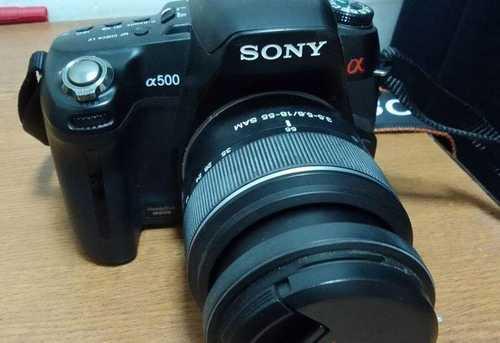 Зеркальный фотоаппарат sony 500