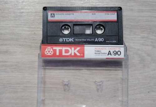 Аудиокассеты TDK A90 б/у 5 штук