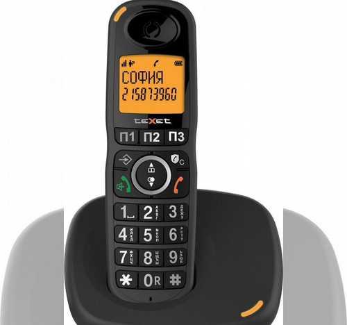 127223, dect-телефон Texet TX-8905A чёрный