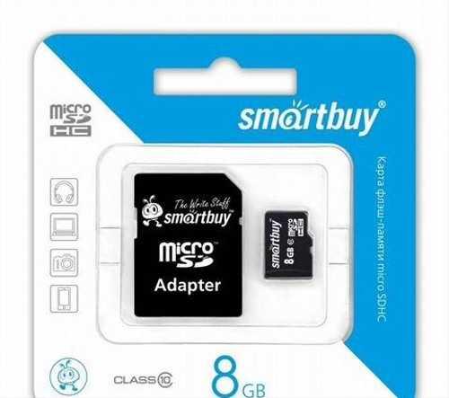 Карта памяти microSD 8Gb class 10 (без адаптера) S