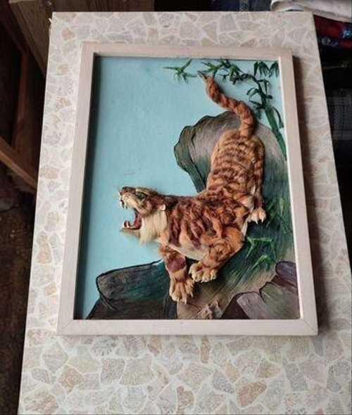 Картина панно тигр СССР