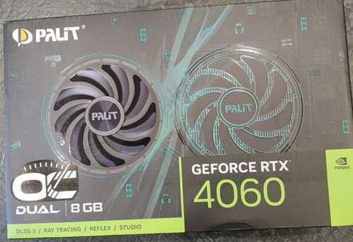 Новая Palit nvidia GeForce RTX 4060 dual OC