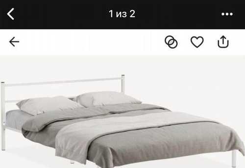 Кровать двухспальная 160 200 металлическая