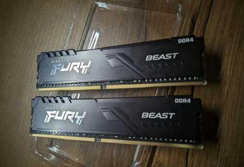 64Gb DDR4 (2x32Gb) 3600 MHz Kingston fury Beast