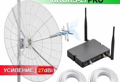 Комплект 4G Интернета kroks M4 + KNA 21-27 MiMO