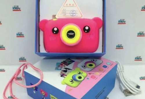 Фотоаппарат Zoo Kids "Розовый мишка" + флешка 4 gb
