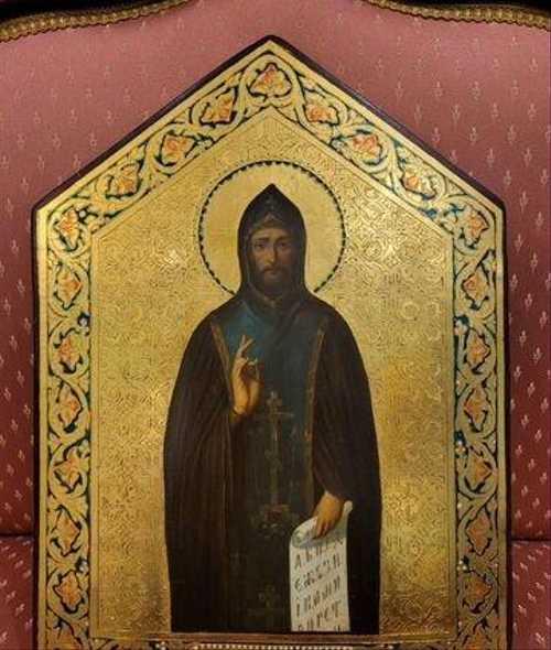 Старинная Икона Святой Кирилл