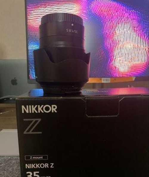 Объектив nikon nikkor Z 35mm 1.8 s