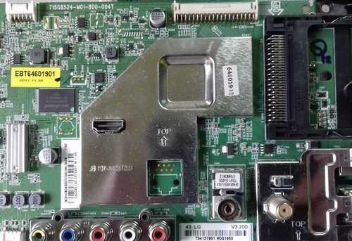 715G-M01B00-004T. EBT64601901 от LG 43LJ500V