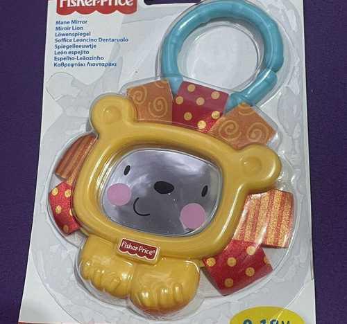 Прорезыватель Fisher-Price Львенок с зеркальцем