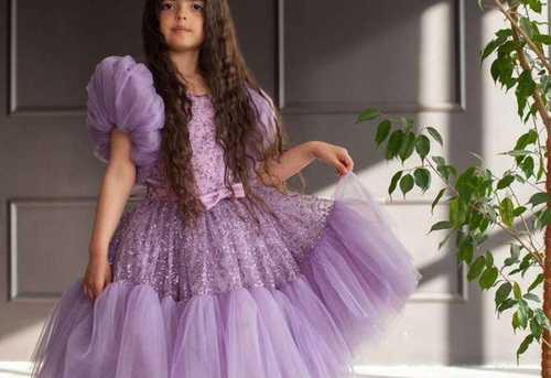 Платье для девочки на выпускной 7-9 лет
