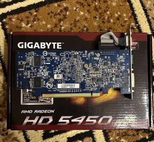 Видеокарта gigabyte AMD Radeon HD5450 1GB