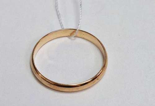 Золотое обручальное кольцо 19 р-р дефор (7920)
