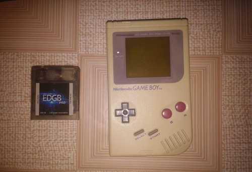 Gameboy Original DMG-01 с подсветкой + Flash