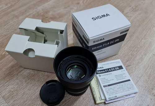 Объектив Sigma 56mm 1.4