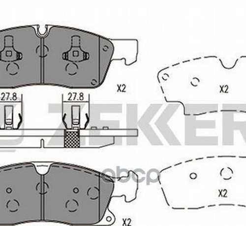 Колодки торм. диск. передн. MB GL (X166) 12- G