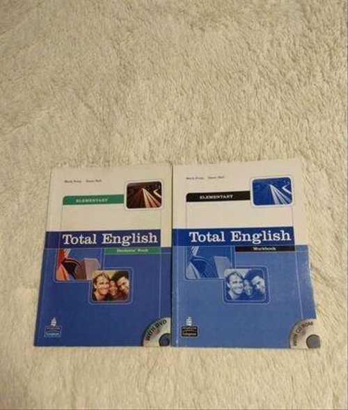 Учебник по английскому и тетрадь Total English