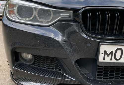 Губа/ сплиттер Bmw f30 carbon look карбон